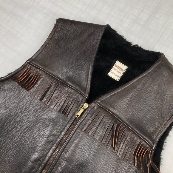 Uber | Jackets & Coats | Vintage Uber Mens Fringe Leather Vest | Poshmark
